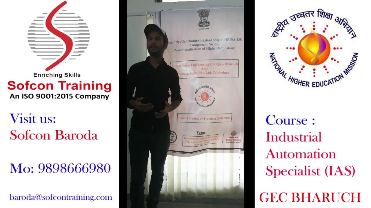 Campus Training on Industrial Automation Specialist by SOFCON - Baroda ...