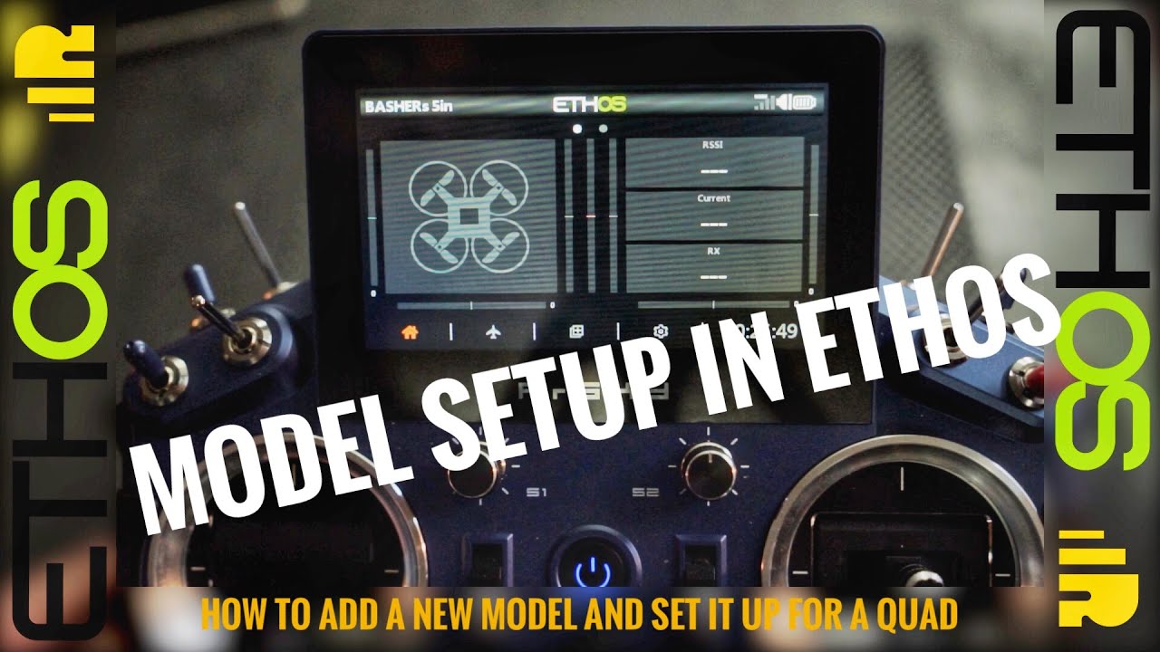 ETHOS and FrSky Tandem x20: Model setup for a quadcopter - YouTube
