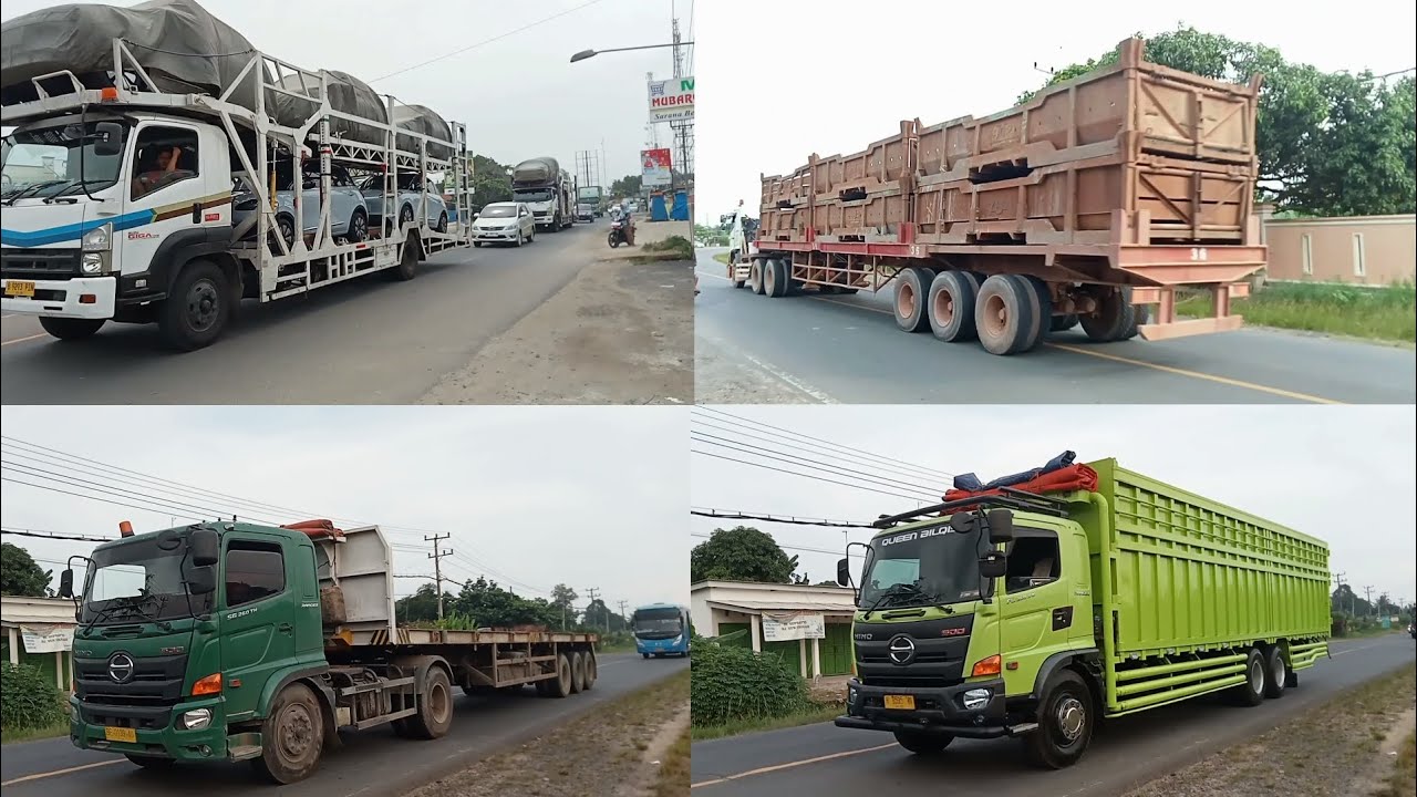 truk muatan mobil, truk trailer muatan berat,truk tronton, truk wing ...