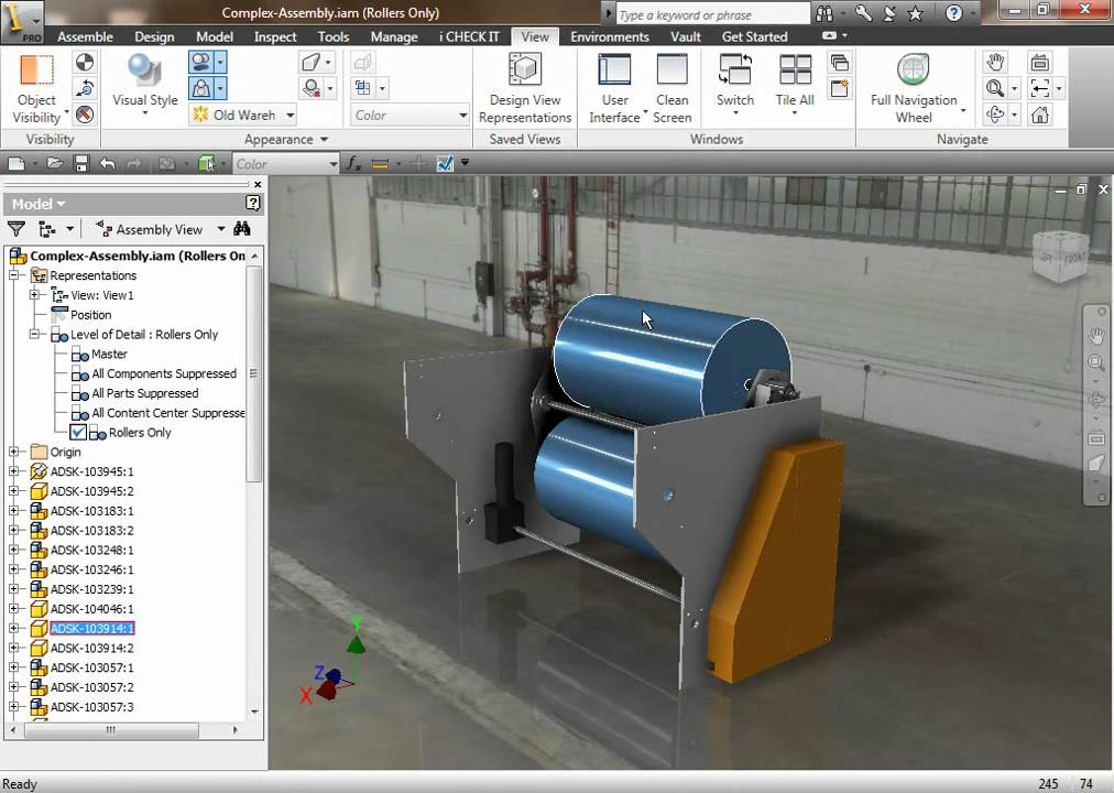 Autodesk Inventor Tips & Tricks - Invert Selection & Level Of Detail - YouTube