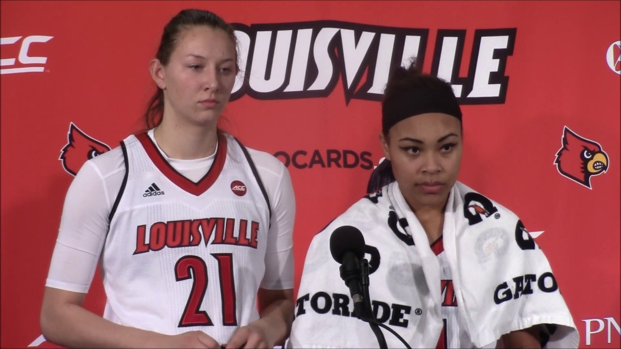 WBB: Kylee Shook & Mariya Moore Evansville Postgame Interview - YouTube