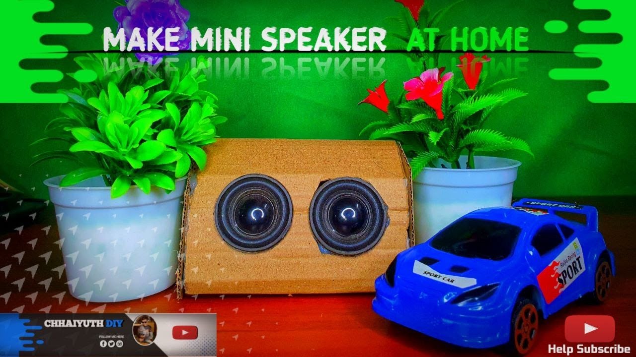 How to Make Mini Speaker at Home || DIY Mini Bluetooth Speaker - YouTube