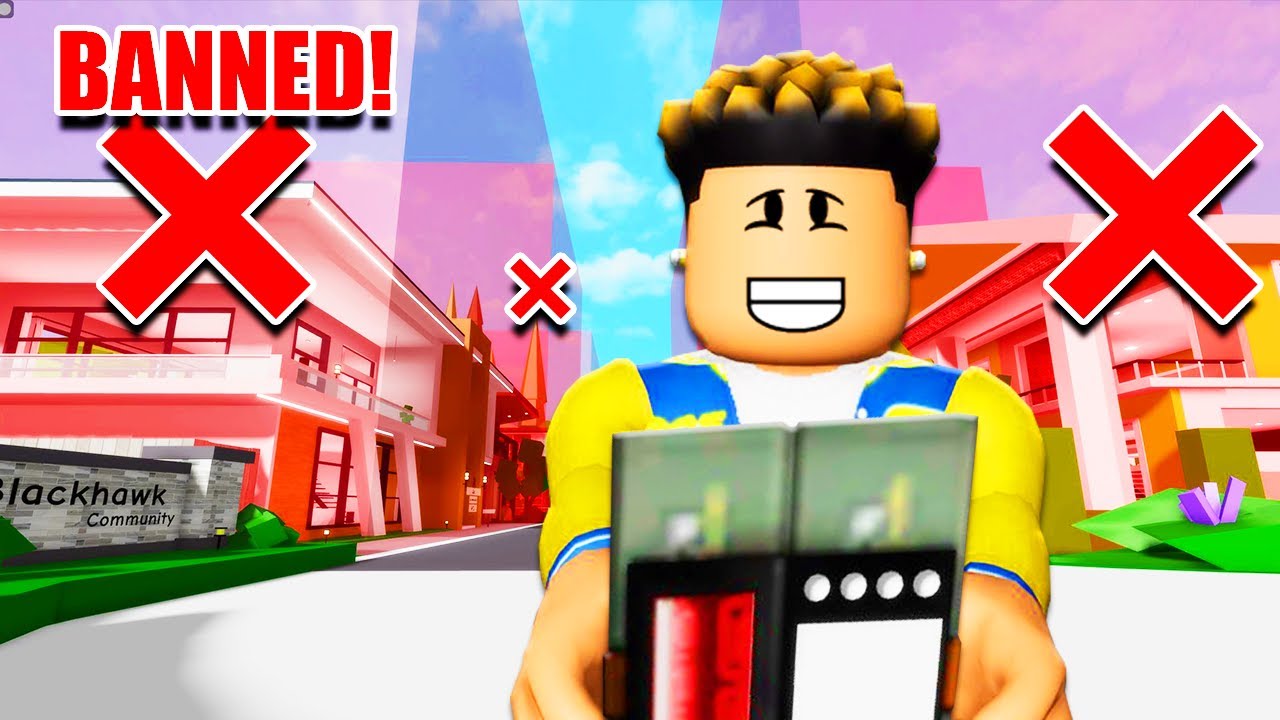 I Got BANNED From EVERY HOUSE In BROOKHAVEN RP! - YouTube