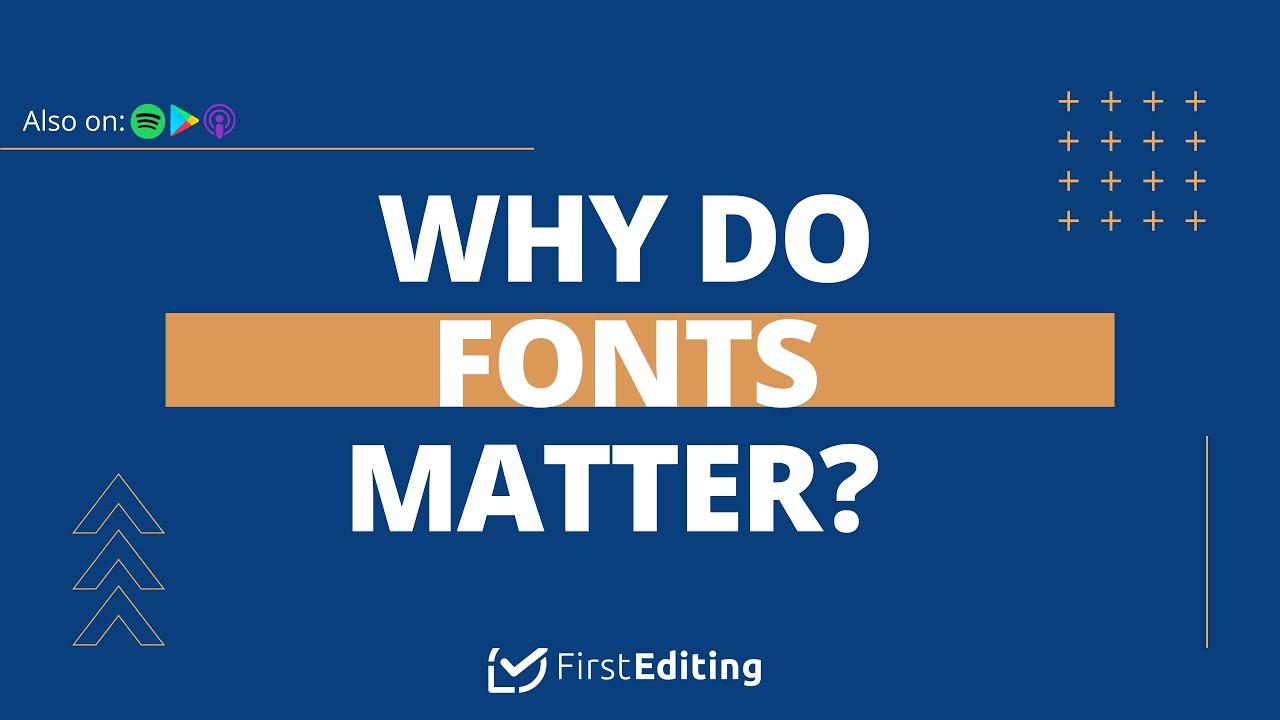 Why Do Fonts Matter? | FIRST EDITING - YouTube