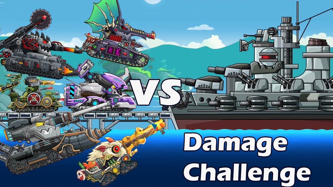 Battle of Tank Steel : Ship vs Tanks - Damage Challenge - YouTube