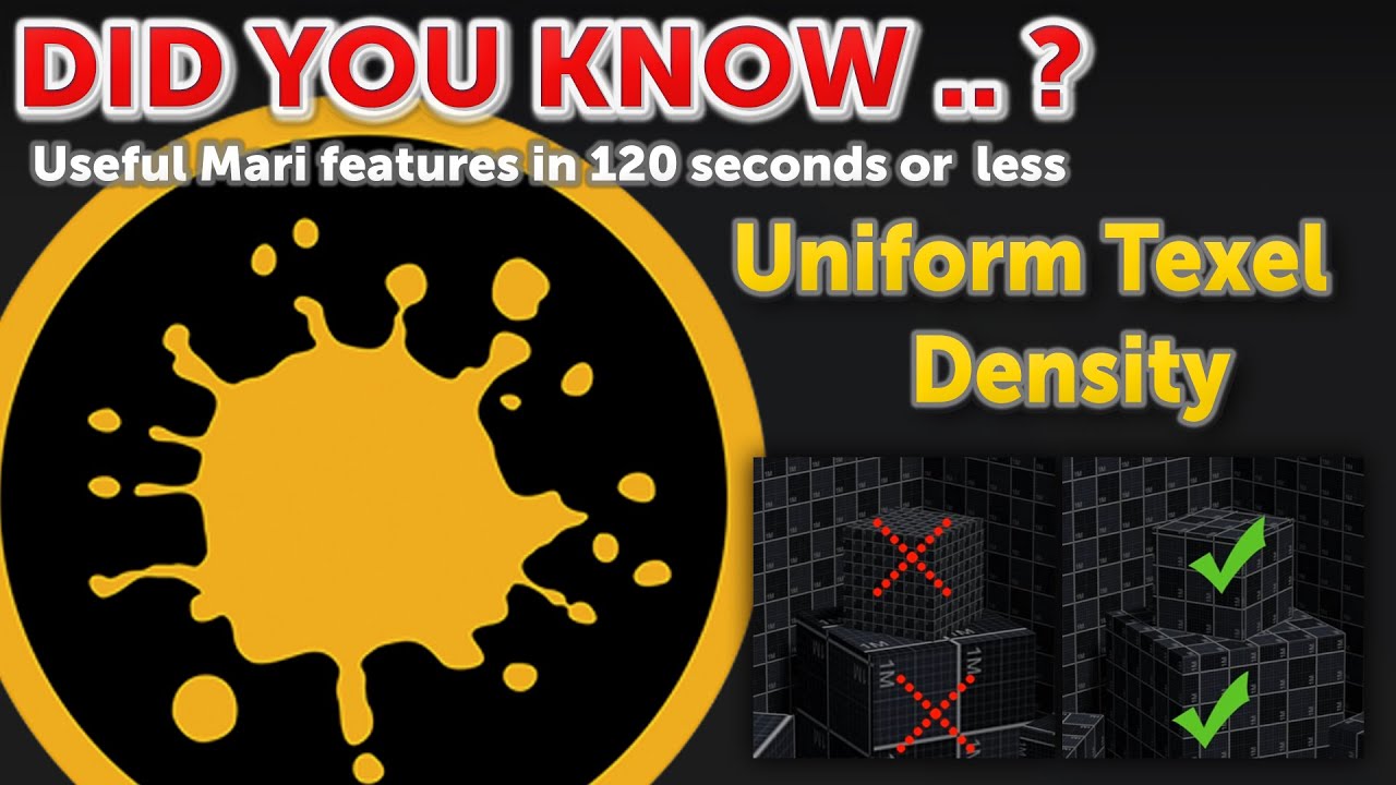 Did you know .. ? Uniform Texel Density without good UVs - YouTube