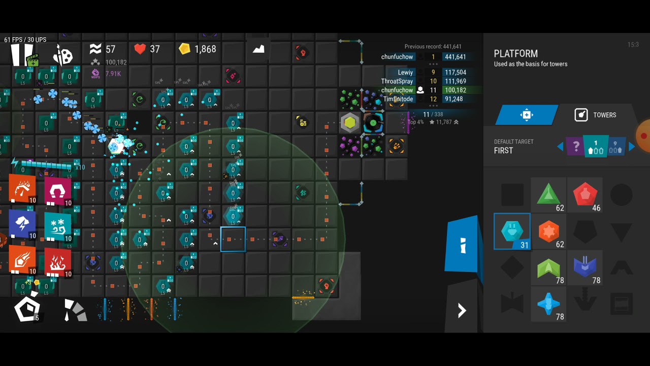 Infinitode 2 level rumble : wave 100 tutorial (1.8 update) - YouTube