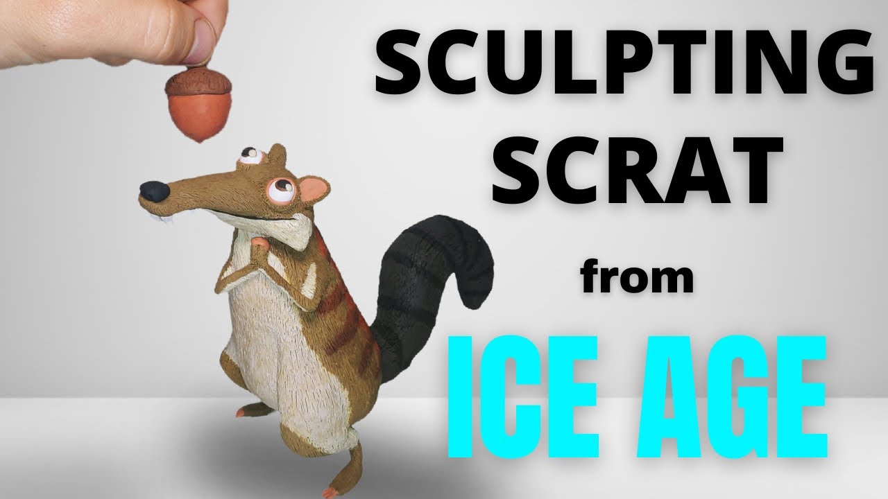 How To Make SCRAT from ICE AGE! ( Polymer Clay Tutorial) - YouTube