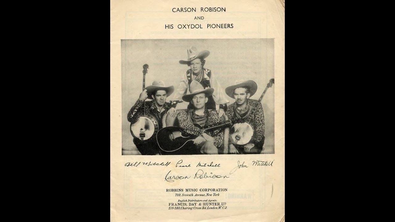 Early Carson Robison & His Pioneers - Way Out West In Kansas (c.1932 ...