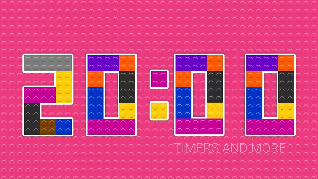 20 Minutes Colourful LEGO Inspired Countdown Timer - YouTube