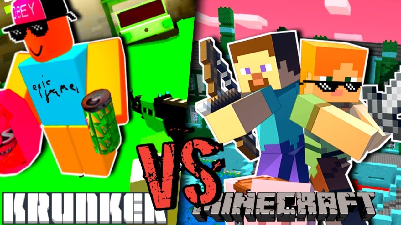 MINECRAFT VS KRUNKER: REVIEW - YouTube