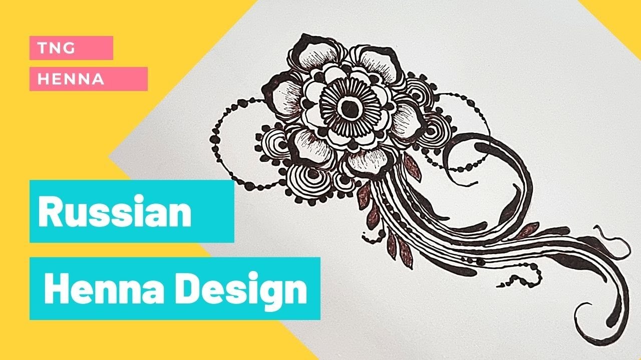 Russian design II henna design rusia - YouTube