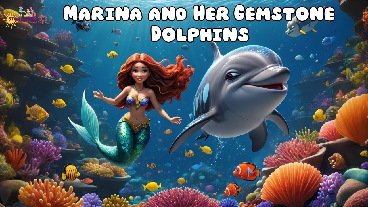 Marina and the Gem Stone Dolphins | Short stories For Kids | English ...