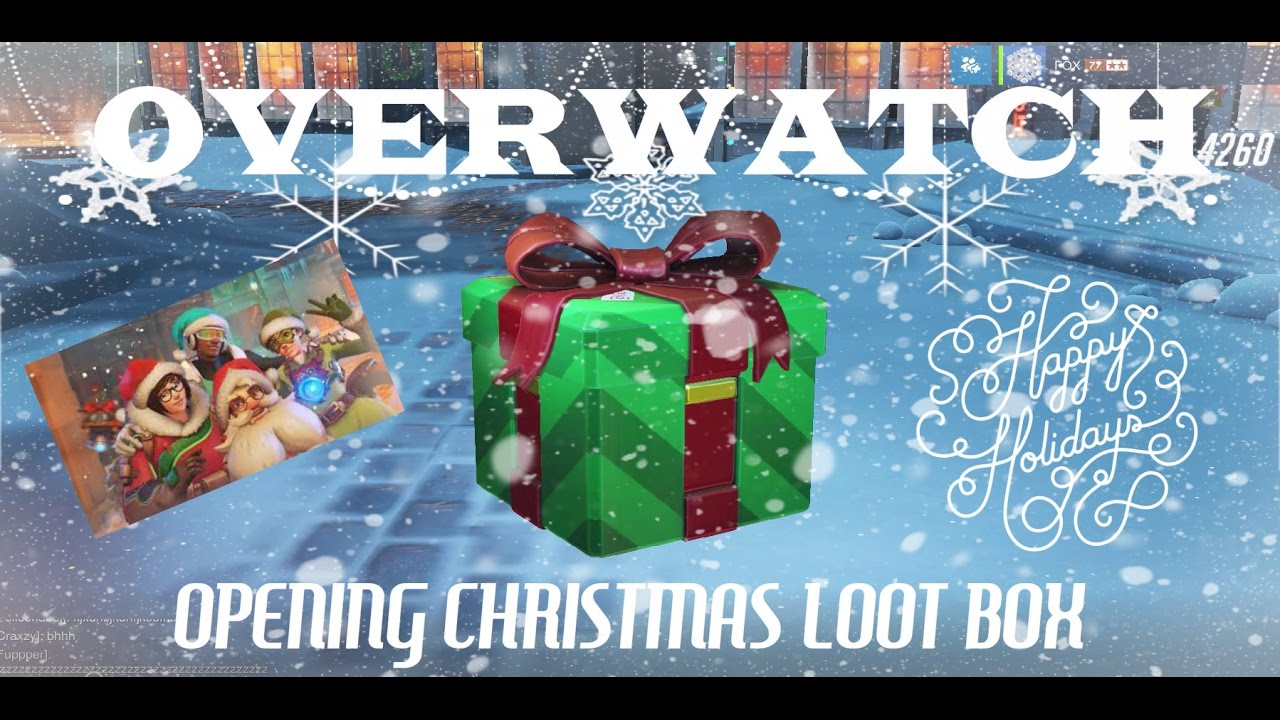 Overwatch - Opening Loot Box [Spé-Christmas] - YouTube