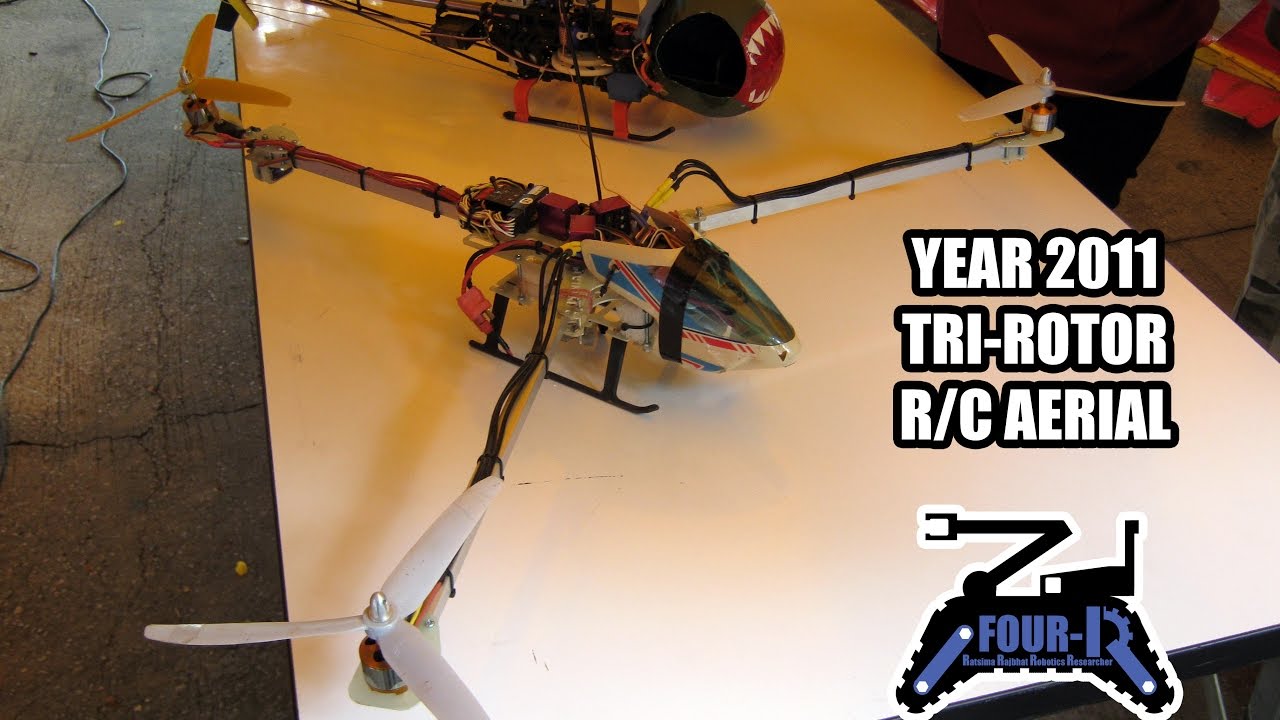 Four-R Remote Control Tri-rotors 01 - YouTube