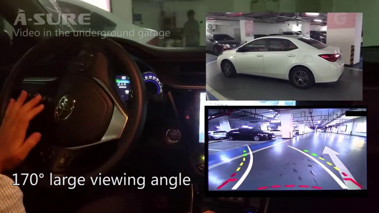 A-Sure Dynamic Parking Track Car Rear View Reversing Camera Night ...