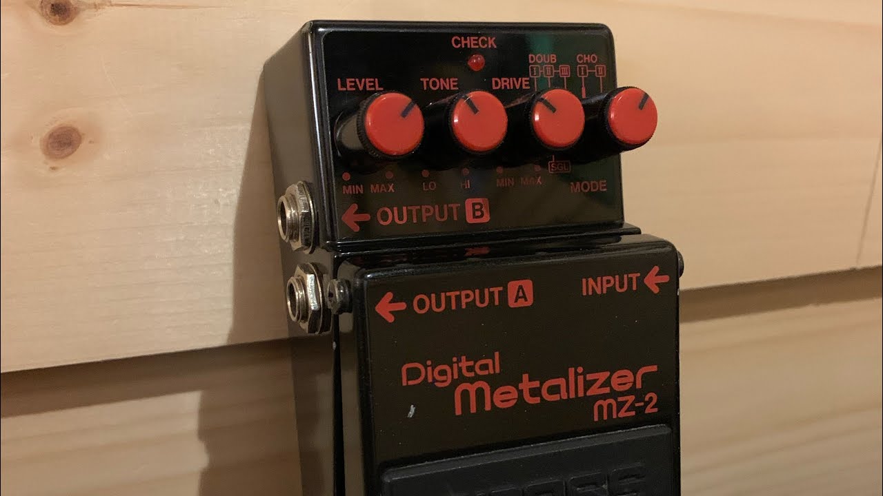 Boss MZ-2 Digital Metalizer - epic stereo tones! - YouTube