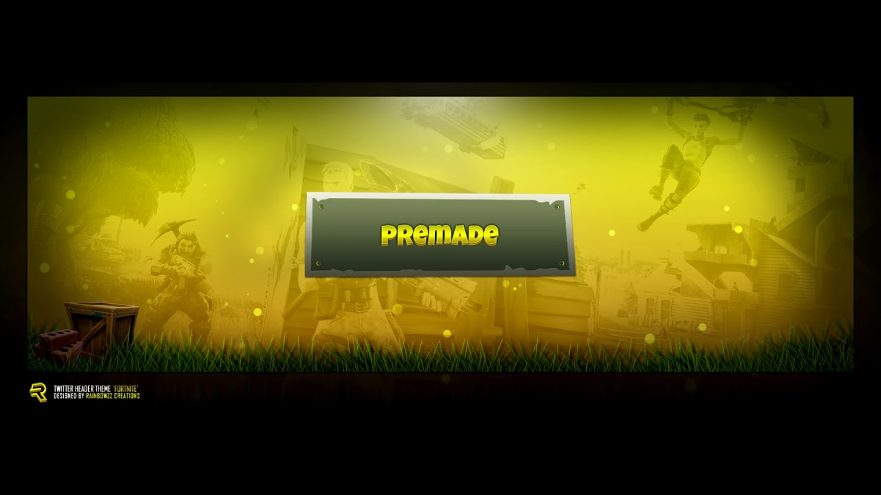 FREE Fortnite themed twitter header - YouTube