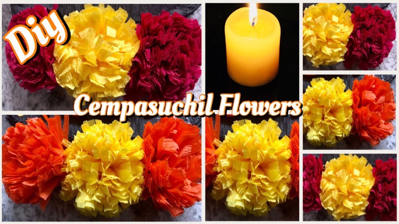 DIY Cempasuchil Flowers - YouTube