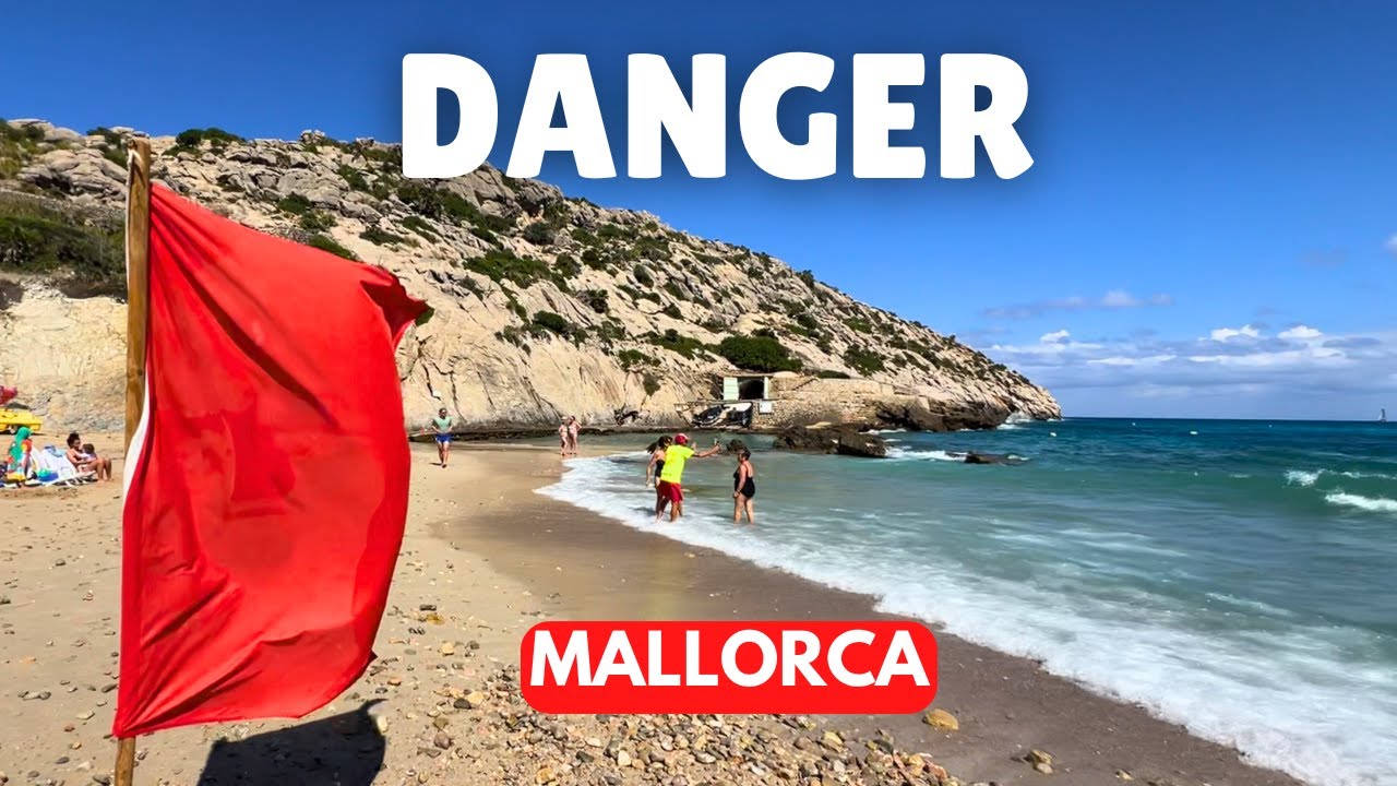 RED FLAGS on Mallorca's Beaches | Is It SAFE To Swim in Cala San ...