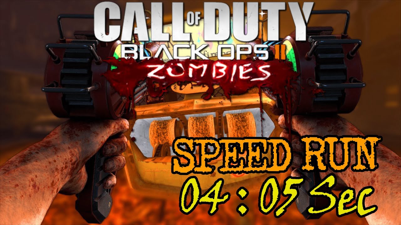 Call of Duty: Black Ops II Zombies | Town 5 round (4P Co-Op) | 4:05 Seconds Speedrun - YouTube