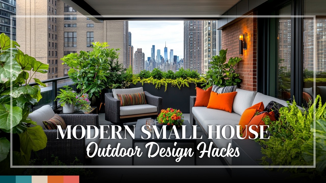 Luxury Modern Small House Outdoor Spaces: Stunning Rooftops, Patios ...