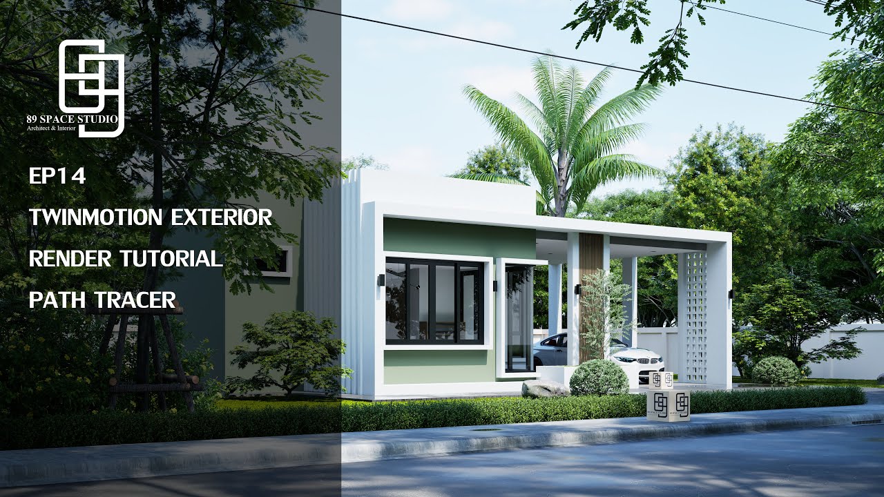 EP14 twinmotion exterior render tutorial - YouTube