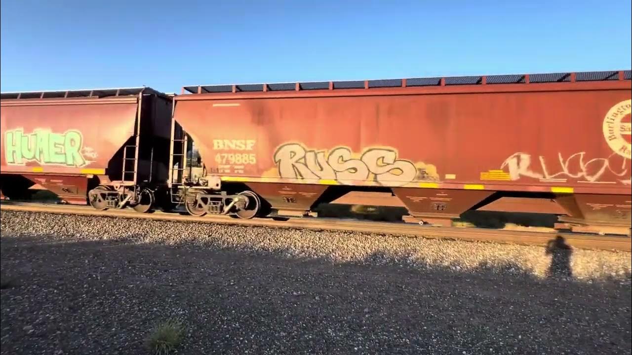 BNSF #4100 Lead’s The SB G-MMTBAR With Two DP Unit’s 9/29/23. - YouTube