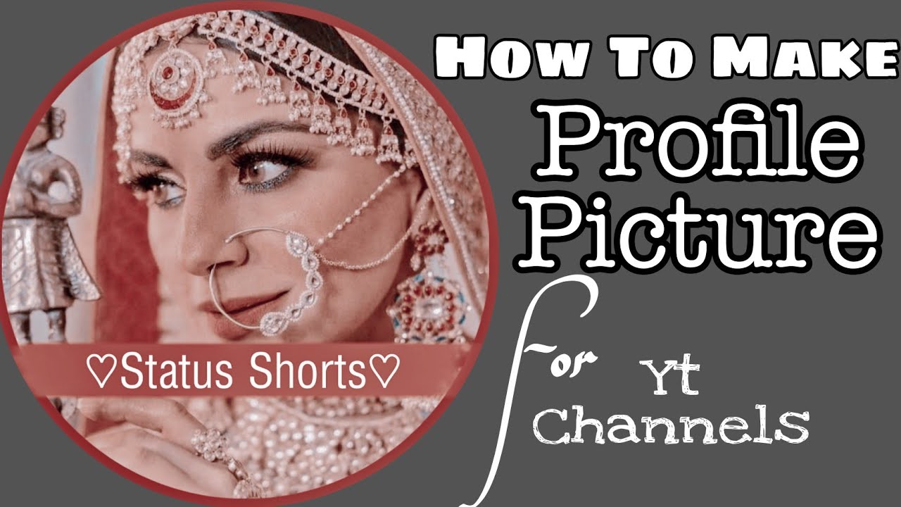 ♡How To Make Profile Picture For Yt Channels ️ - YouTube