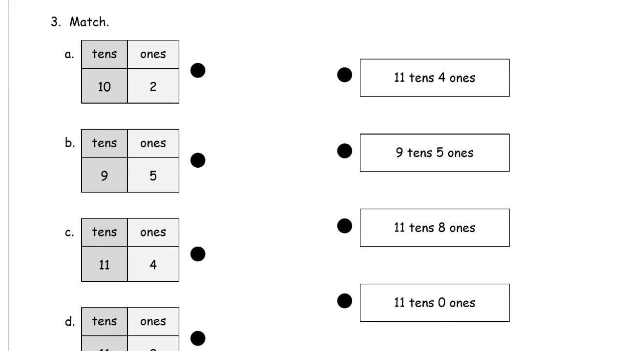 lesson 8 homework module 6 grade 1 - YouTube