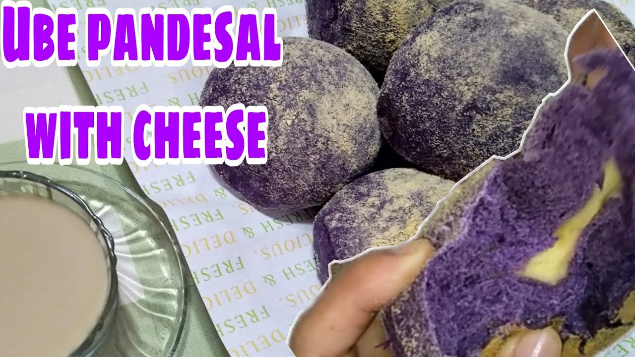 Ube pandesal with cheese Easy recipe - YouTube