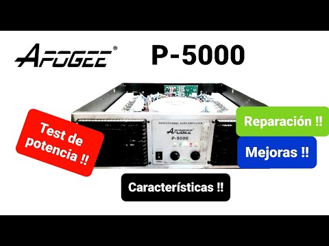 Apogee P-5000 TEST de potencia! reparacion, mejoras , características ...