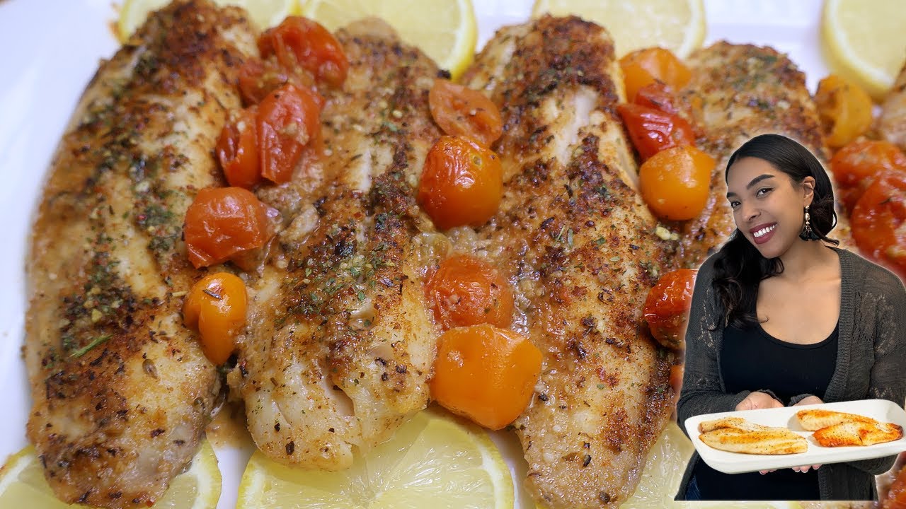 Easy Oven Baked Fish Recipe | Quick & Easy Dinner | Healthy Meal Prep ...