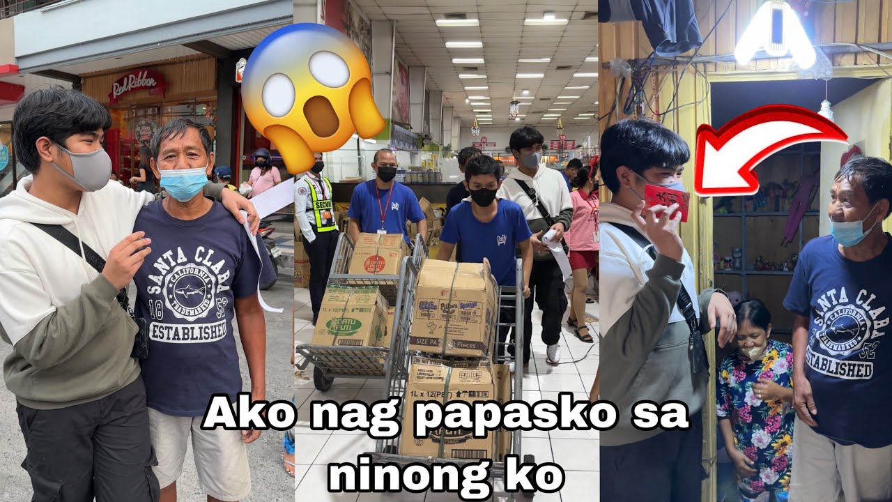 PUMUNTA AKO SA NINONG KO AT AKO ANG NAG BIGAY NG BONGANG PAPASKO ...