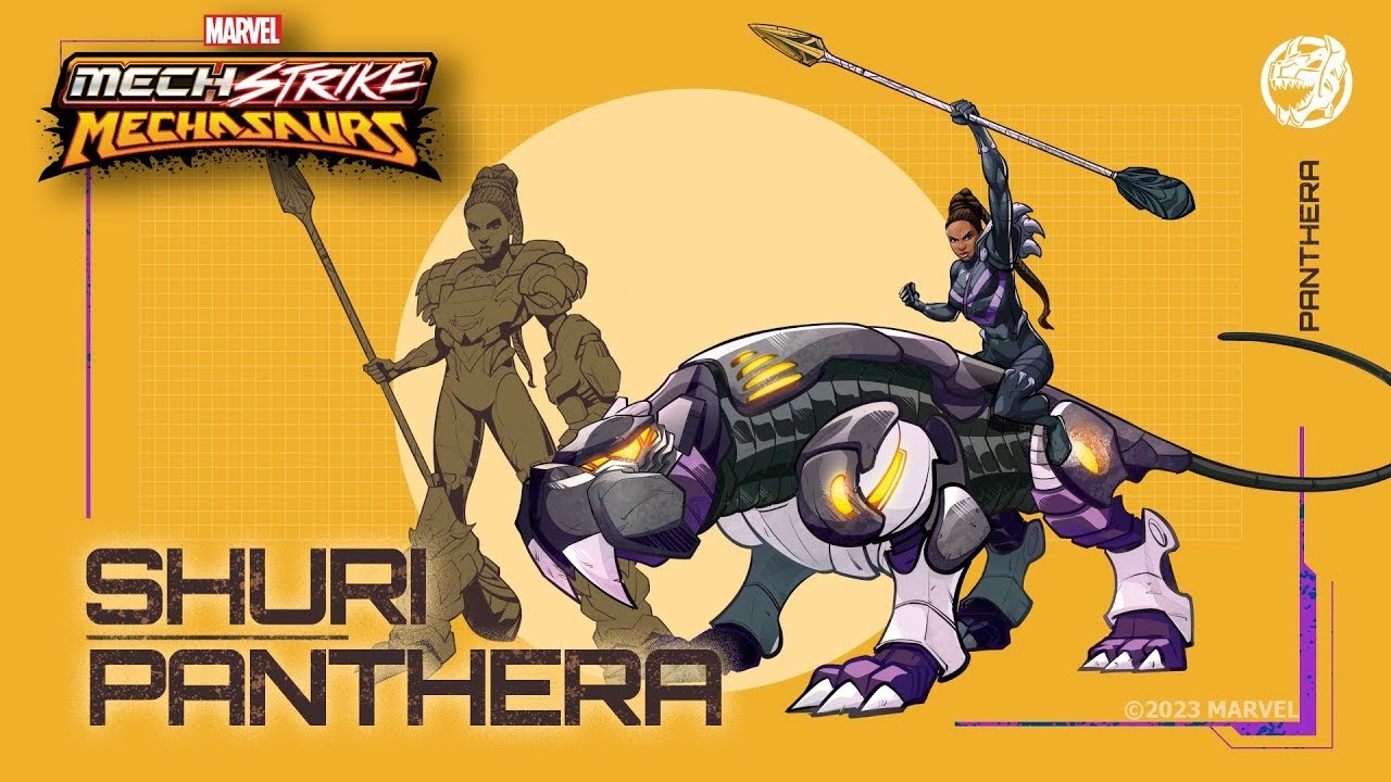 Rencontre avec les Mechasaures : Shuri + Panthera | Marvel Avengers ...