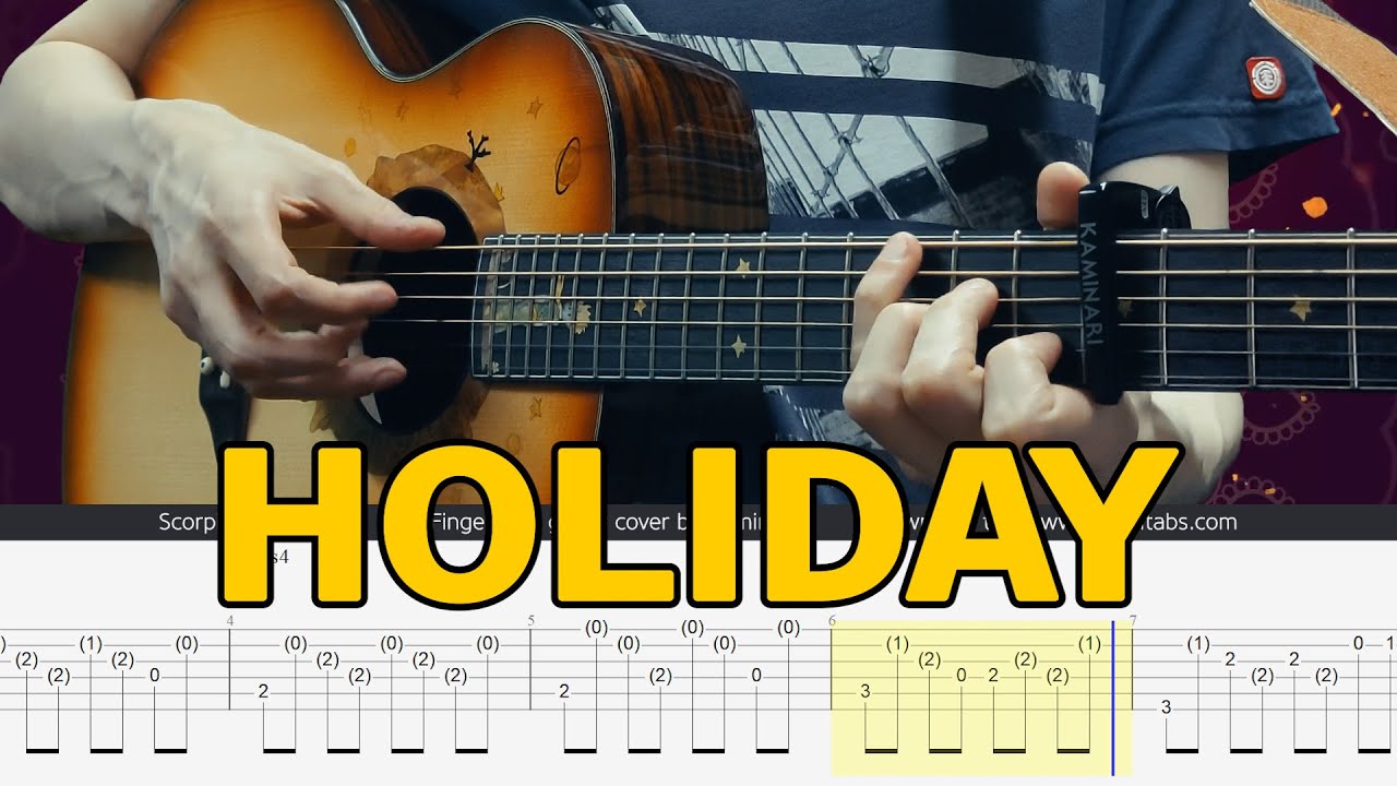 Scorpions – Holiday. Fingerstyle Guitar Tabs - YouTube