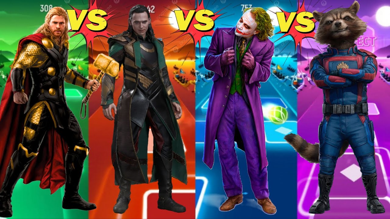 Thor vs Loki vs Joker vs Rocket Raccoon | Aspire Momentus Telis Hop ...