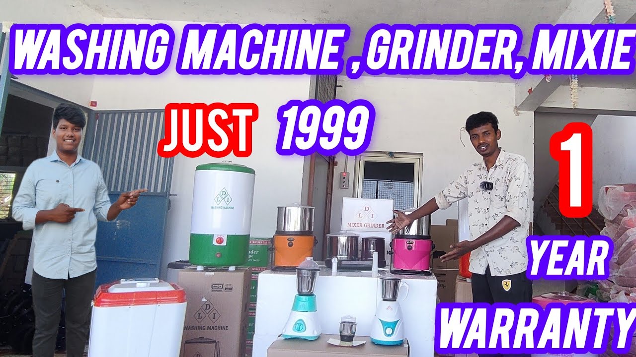 Cheapest Price Washing Machine, Grinder,mixie 1999 ரூபாக்கு /Delivery ...