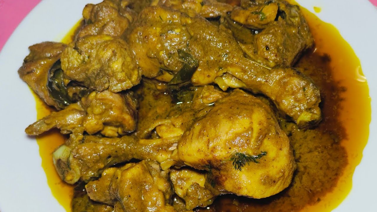 Hyderabadi Chilli Chicken Curry | Hyderabadi Style Green Chicken Masala ...