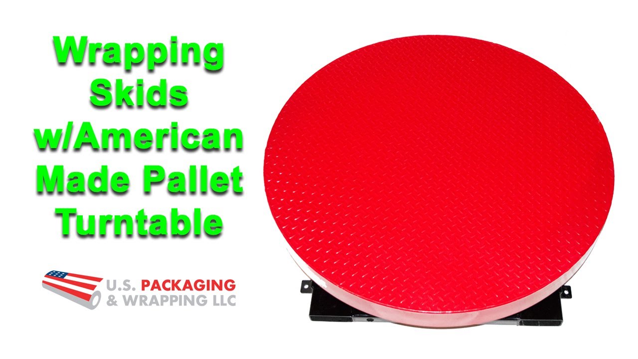 Wrapping Skids with a Pallet Turntable - YouTube