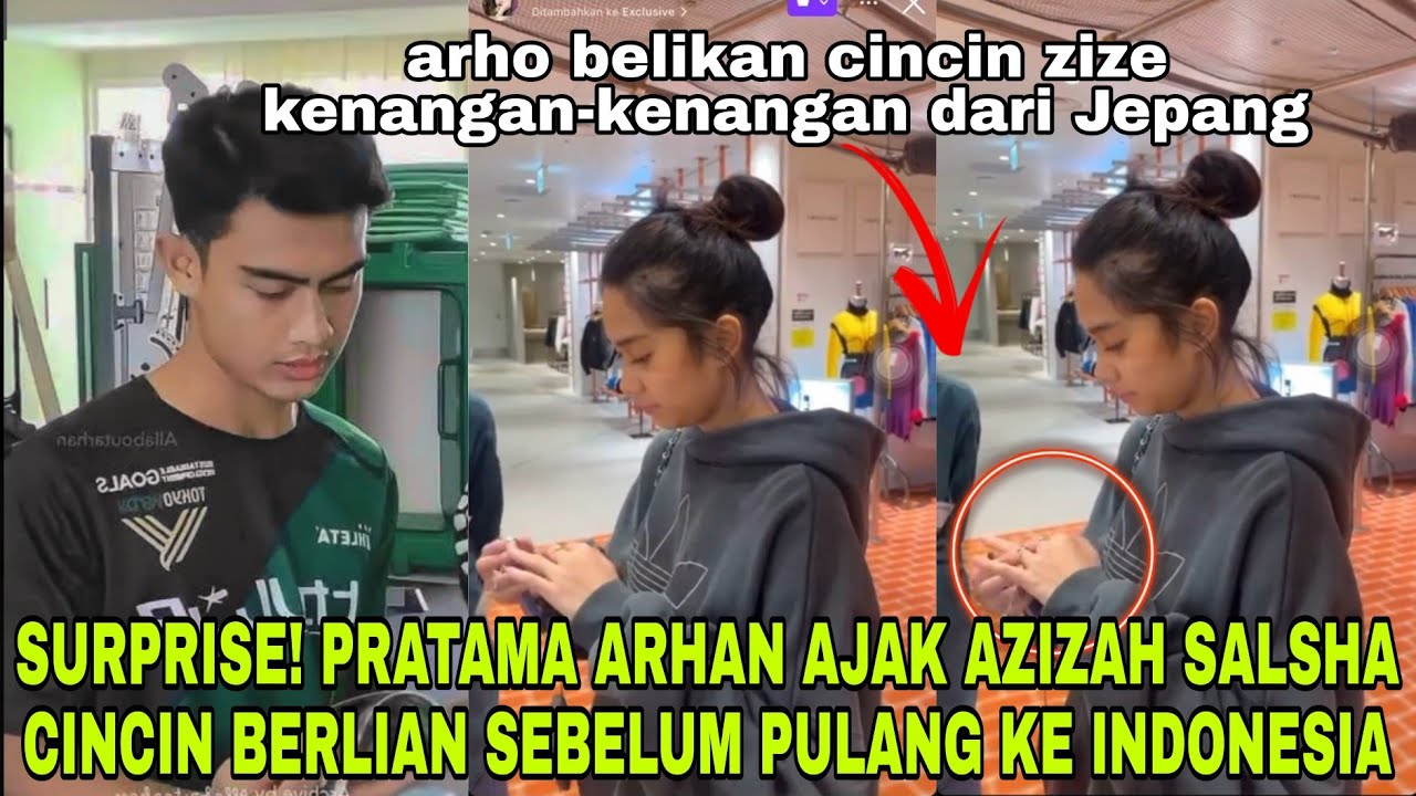 HARI TERAKHIR DI JEPANG PRATAMA ARHAN BELIKAN CINCIN AZIZAH SALSHA ...