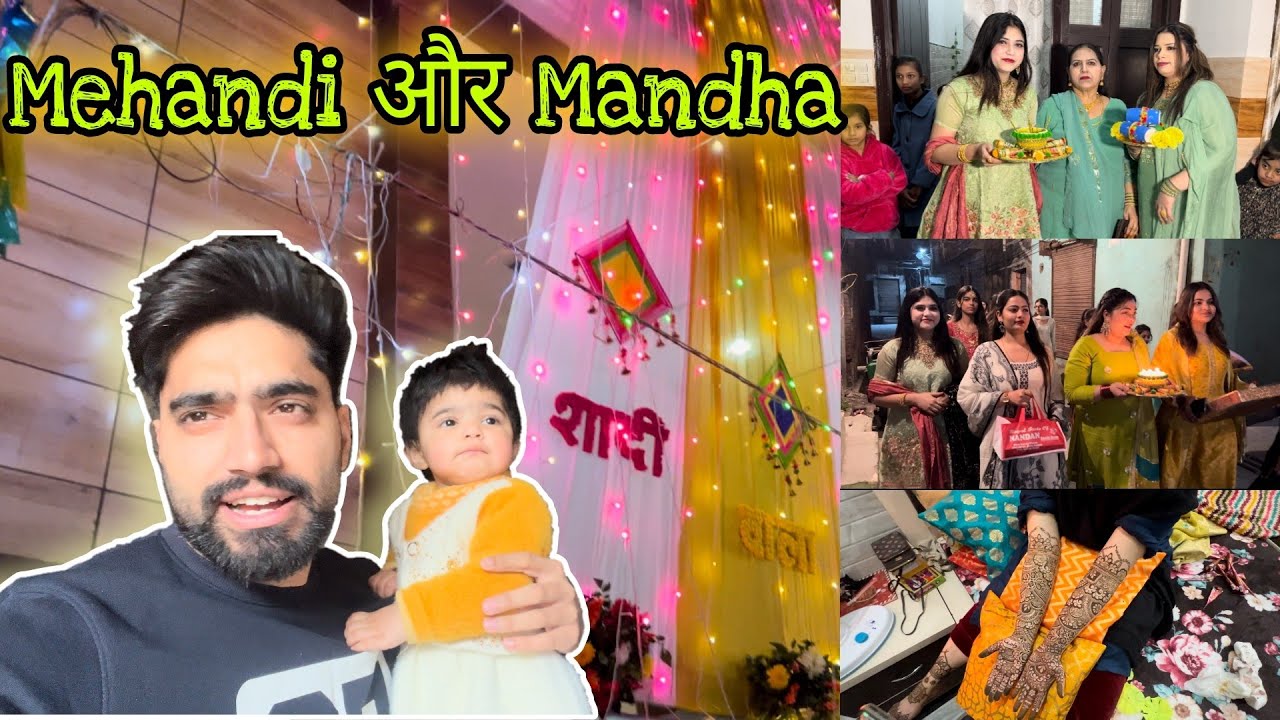 Mehndi 💚 Mandha Day Two #afiashumail - YouTube