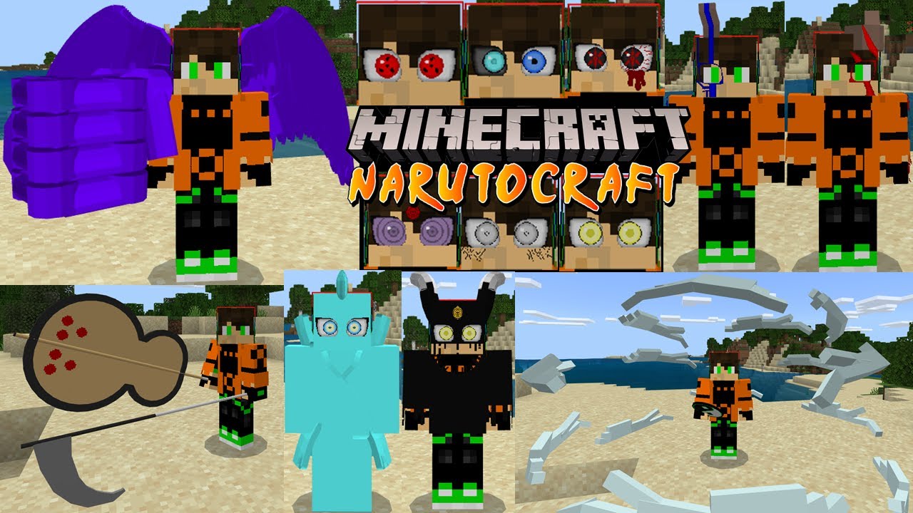 *INCREDIBLE* Naruto Craft Mod! 3D Models, Hyuuga Palm Rotation ...