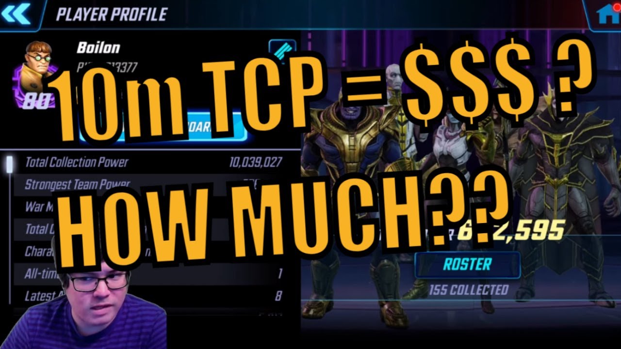 Boilon's 10m TCP Roster & Spending Review! HOW MUCH?? Marvel Strike Force - YouTube
