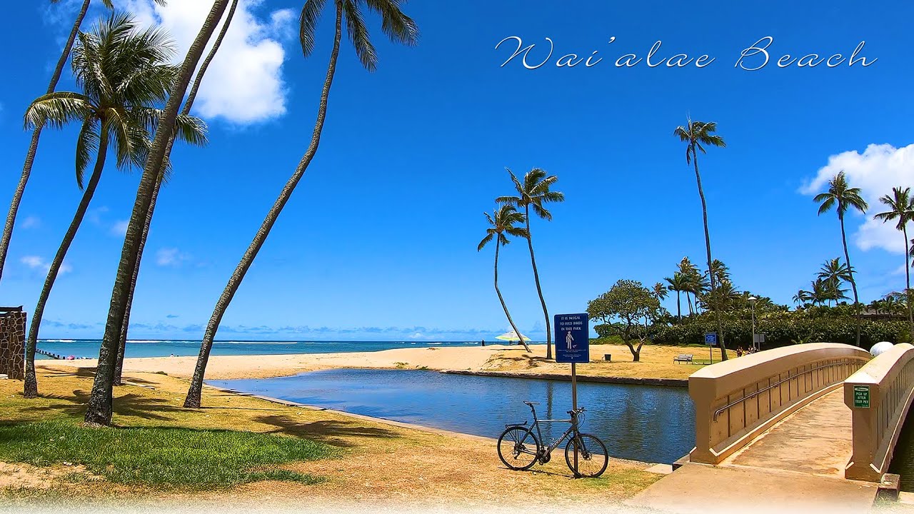 Wai'alae Beach Park | Waialae, Kahala, Honolulu, Oahu 🌈 Hawaii 4K Beach ...