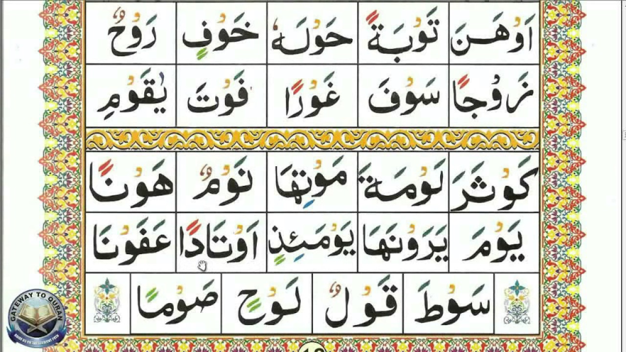 Learn to read Quran with Tajweed Qaida Lesson 13 Part 3 Excercise on ...