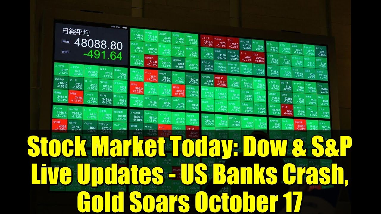 Stock Market Today: Dow & S&P Live Updates - US Banks Crash, Gold Soars ...