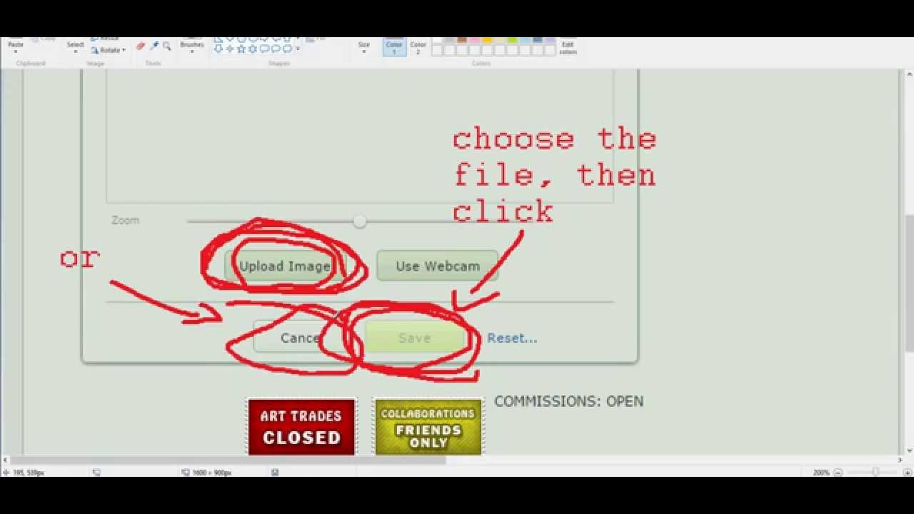 how to change your icon on DeviantART - YouTube