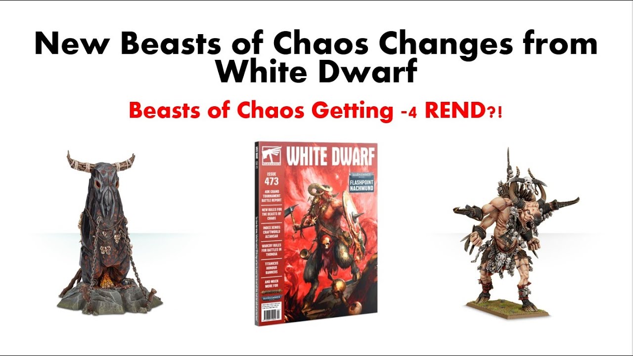 NEW Crazy Beasts of Chaos Changes From White Dwarf! - YouTube