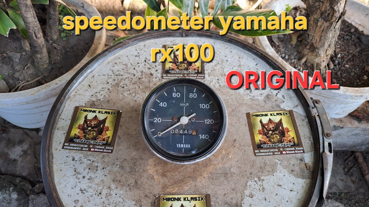 speedometer yamaha rx 100 ORIGINAL @mbonkklasik - YouTube